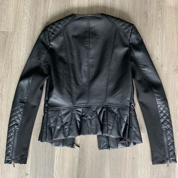 French Connection | Jackets & Coats | Quilted Faux Leather Jacket ...